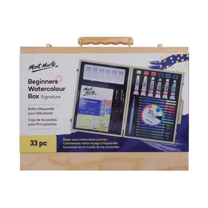 Mont Marte Signature Beginners Watercolour Box 33pc | Daraz.com.bd