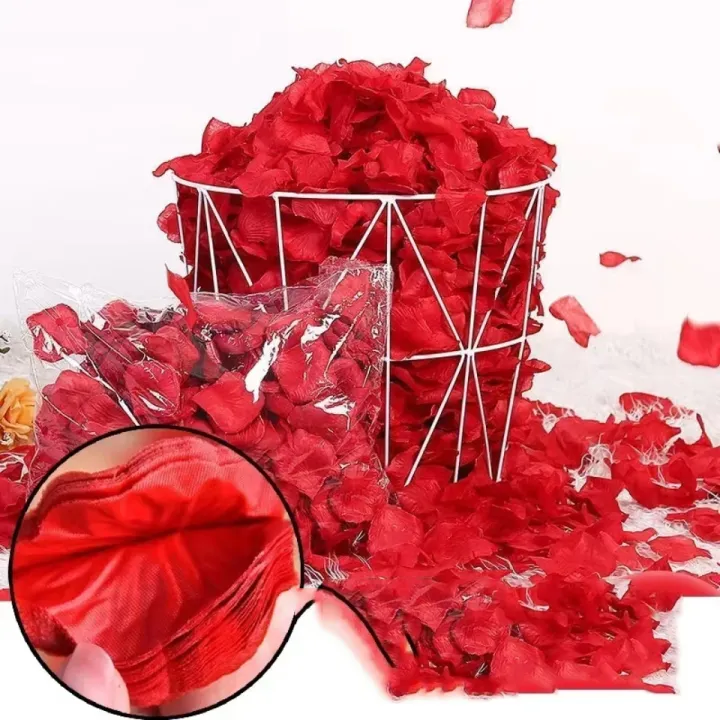 100Pcs/set Artificial Fake Rose Petals Colorful Red White Gold Roses ...