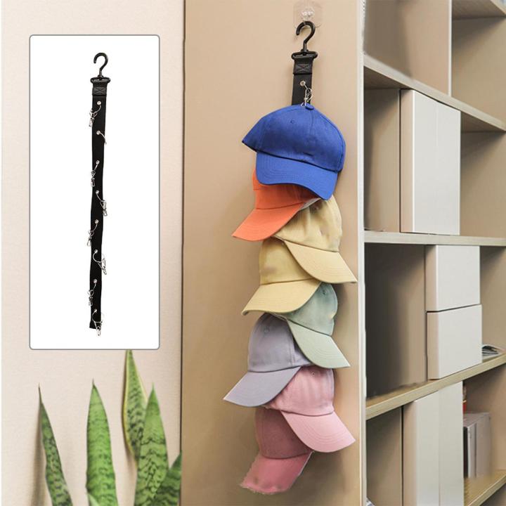 Hat Rack Organizer Hanging for Sports Hats Men Boys Women Holds 8 Caps ...