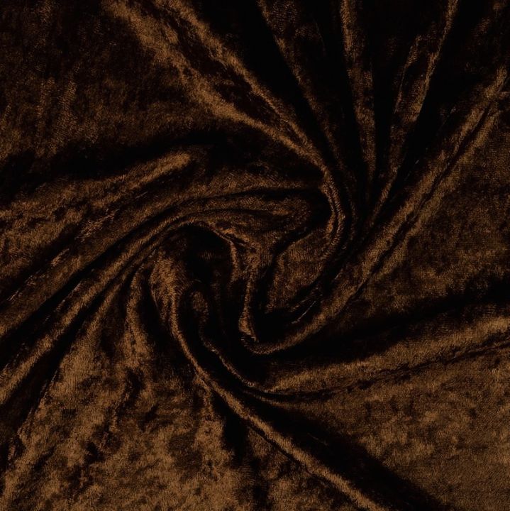 2 Goj Brown Velvet Velour Fabric | Daraz.com.bd