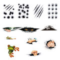 【DATA FROG Global MALL】12 Car Stickers 3D Car Stickers Bullet Hole ...