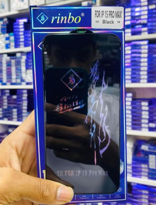 RINBO TEMPERED GLASS SCREEN PROTECTOR FOR IPHONE 15 SERIES / 14 SERIES ...
