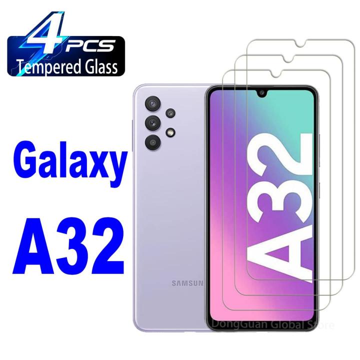 【Dislikelike】2/4Pcs High Auminum Tempered Glass For Samsung Galaxy A32 ...