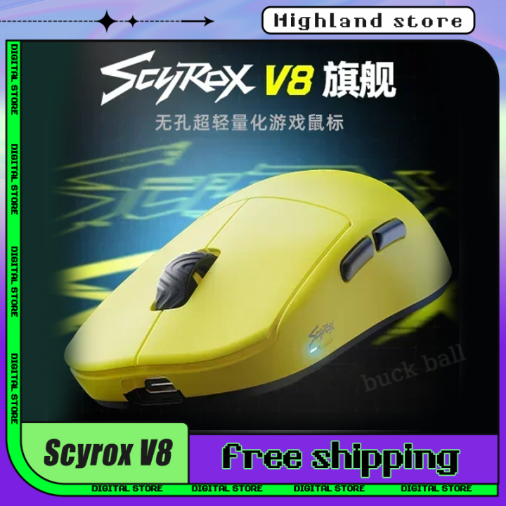 Scyrox V8 Gaming Mouse 2 Mode 2.4G Wireless custom Mouse Support 8k 36g ...