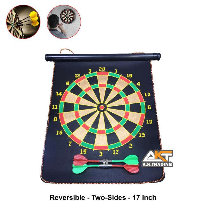 Magnet Dart Board - Reversible Dart Board Two-Sides - 17" | Daraz.com.bd