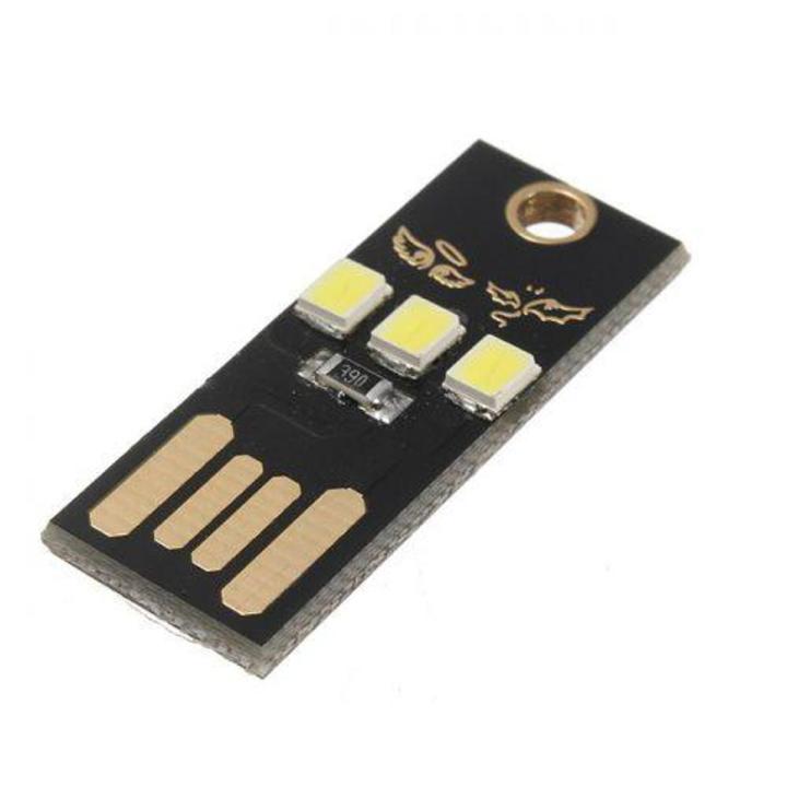 0.5w Cool White portable mini usb power LED light pocket card | Daraz.com.bd