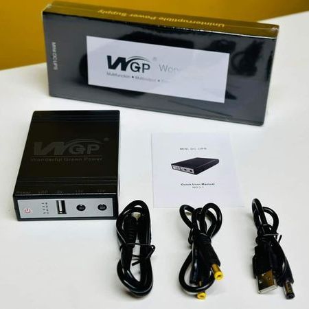WGP Mini UPS 10400 mAh DC UPS for Router, ONU, CC Camera 5, 9, 12 Volt ...