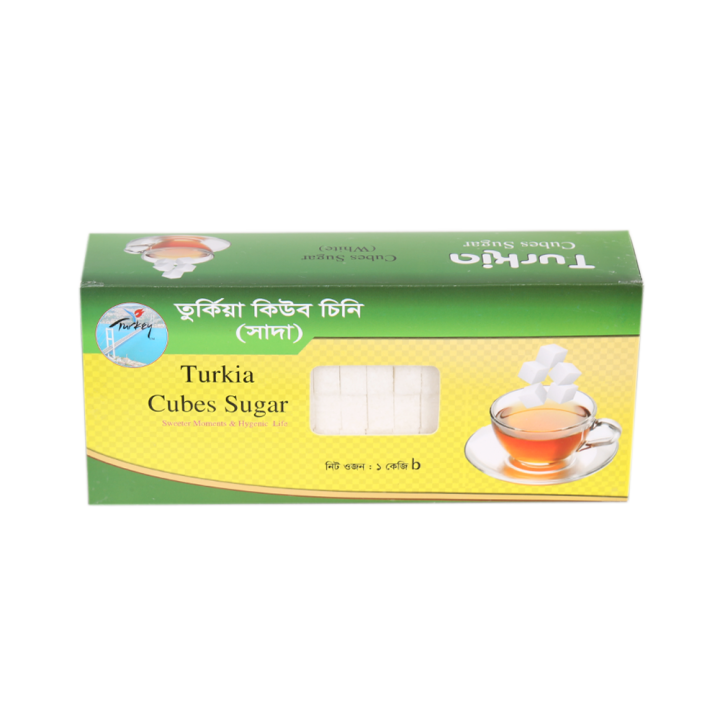 Turkia White Cube Sugar Box - 500/1000gram | Daraz.com.bd