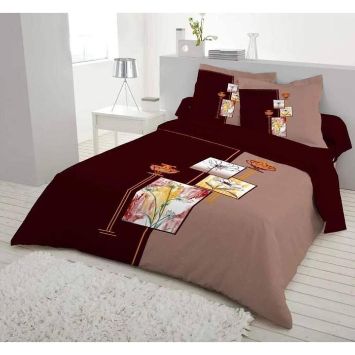 Digital Home Tex Cotton Fabric 8.5 Feet By 7.5 Feet Dabol Size Bedsheet ...