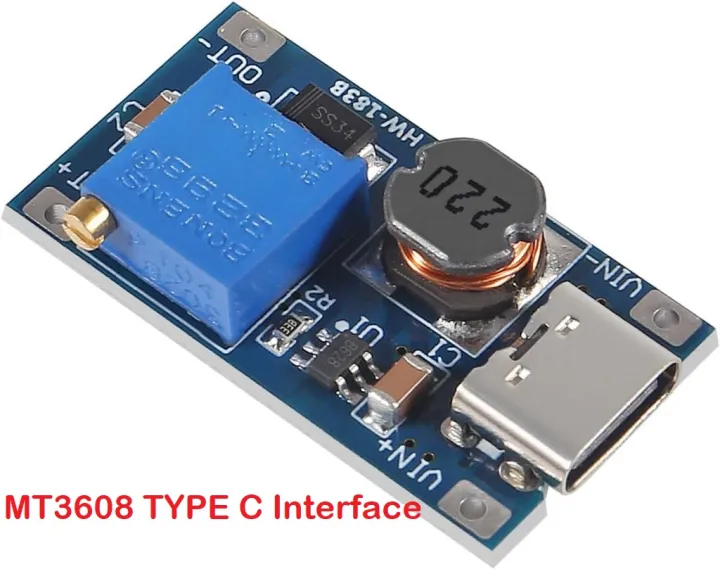 MT3608 Type C usb Interface Module MT3608 Step Up Module Adapters ...