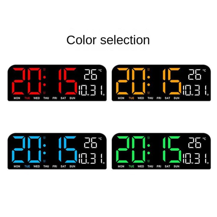 【original】 New Wall-mounted Electronic Wall Clock Multi-functional ...