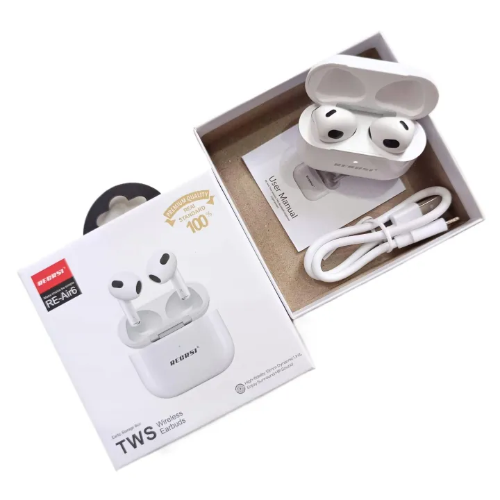 RECRSI RE-Air6 Bluetooth Wireless Earbuds | Daraz.com.bd