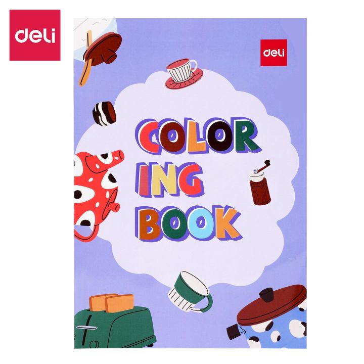 Deli EN045 Coloring Book Drawing Book For School Supplies 250*176mm ...