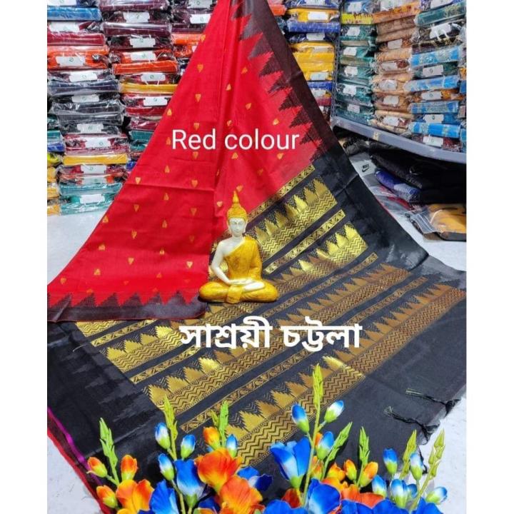 Silk Buti Gadwal saree body buti and exclusive design Border Temple ...