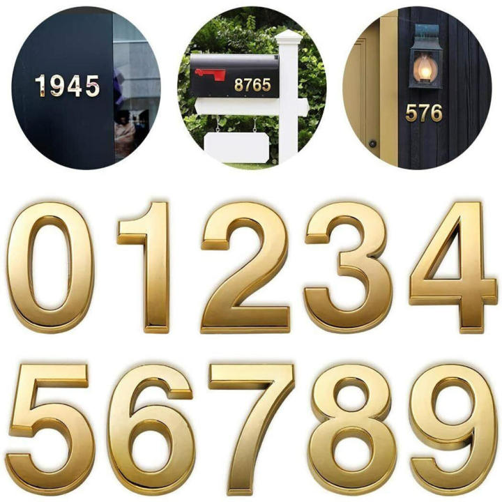 Bronze Material Door Numbers Customized Design Indoor Use House Sign ...