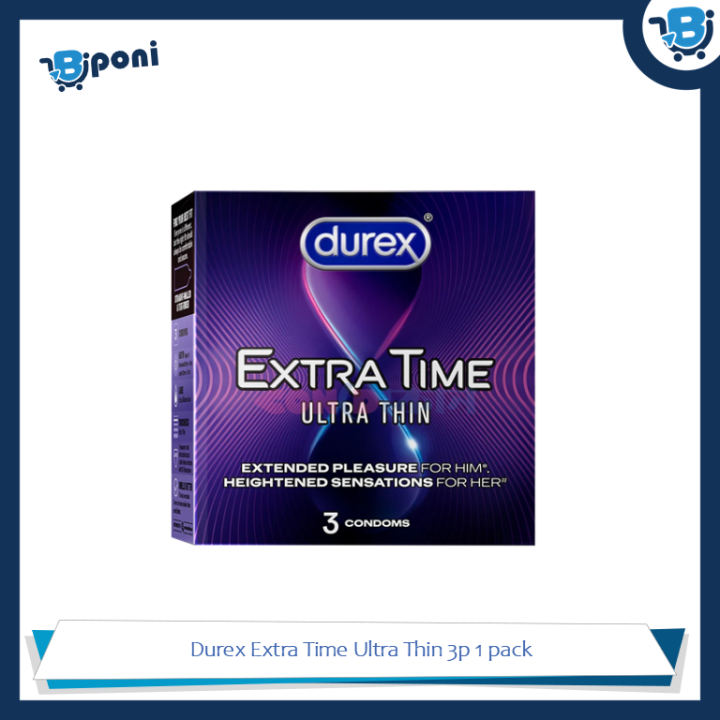 Durex Extra Time Ultra Thin 3p 1 pack | Daraz.com.bd