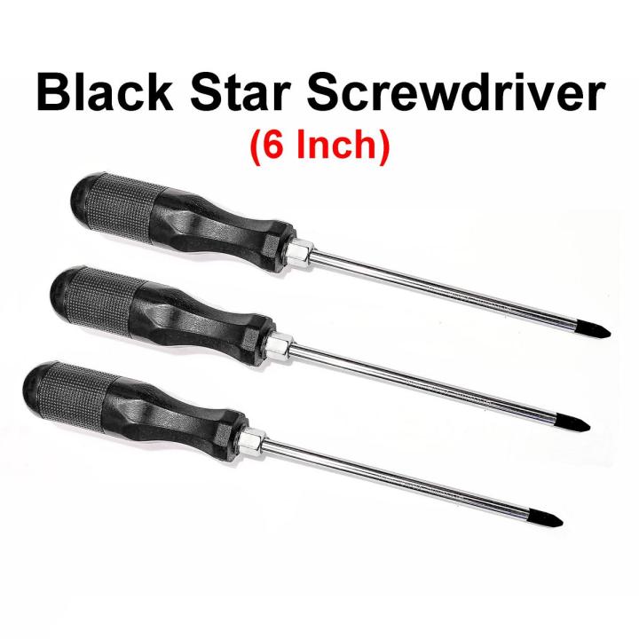 Black And Yellow Star Head Slotted Screwdriver, For Industrial (1 Piece ...