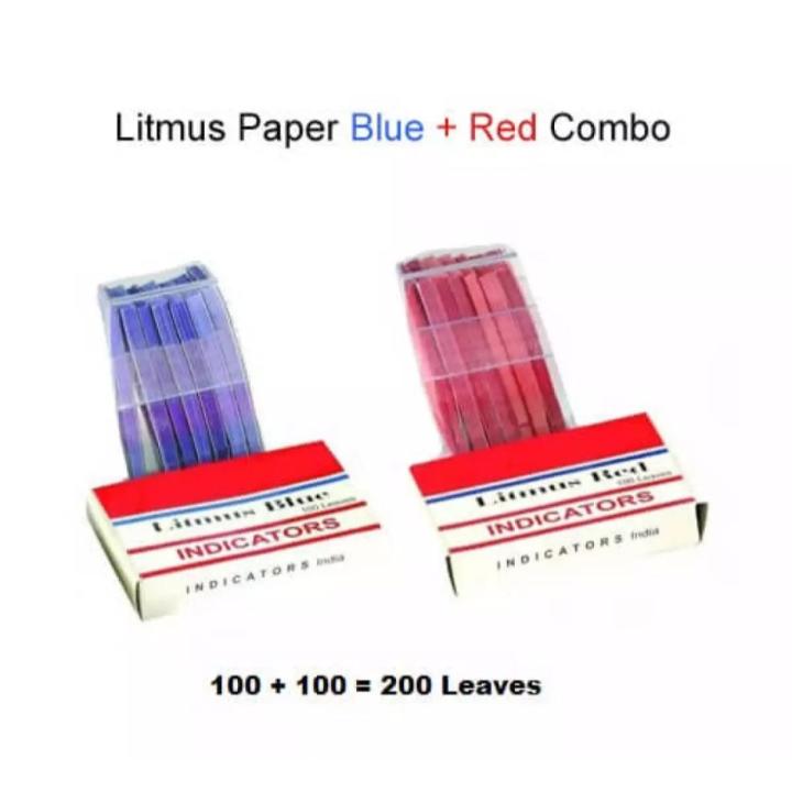 Litmus Paper Red+Blue for School-College and laboratory | Daraz.com.bd