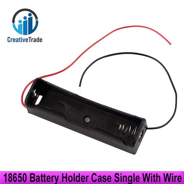 18650 Battery Holder Case Single With Wire | Daraz.com.bd