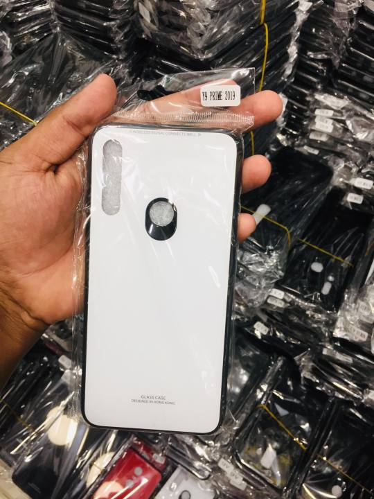 Huawei Y9 Prime (2019) Luxury Scratchproof Premium Tempered Glass Back ...