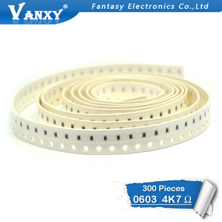 【original】 300PCS 0603 Chip Fixed Resistor SMD Resistor 1% 4.7K ohm 4K7 ...