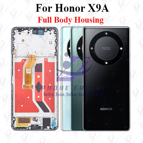 For Honor X9A Full Body Housing ( LCD Frame + Back Panel Without Camera ...