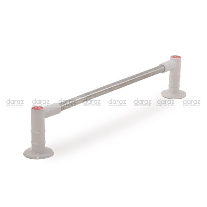 PVC TOWEL HANGER (ABS PLASTIC WITH SS PIPE) | Daraz.com.bd