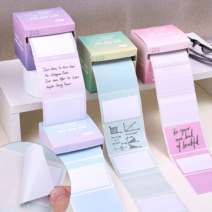 256Pcs/Box Pull Out Style Sticky Note Decorative Scrapbook Sticker for ...