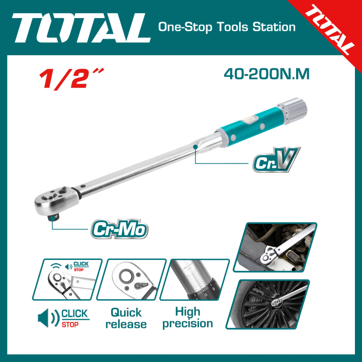 Torque wrench 1/2" TOTAL-THPTW200N2 | Daraz.com.bd