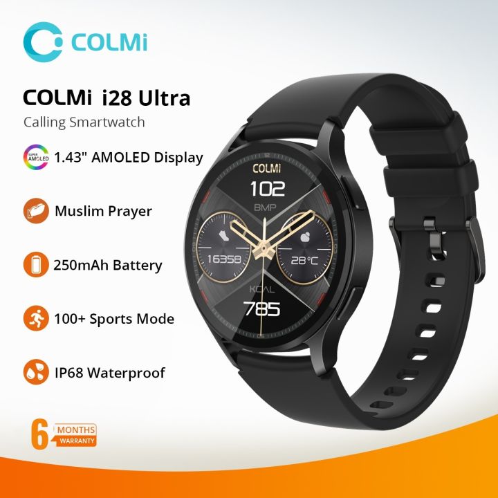 COLMI i28 Ultra Super Amoled 1.43″ AOD Display Smartwatch with Ai GPT ...
