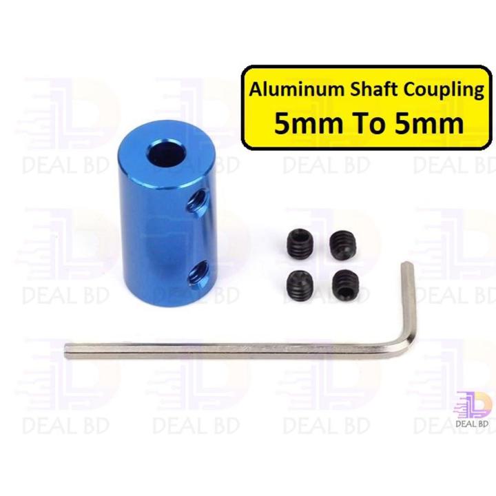 Aluminum Shaft Coupling 5mm To 5mm Clamp Universal Join Stepper Motor ...