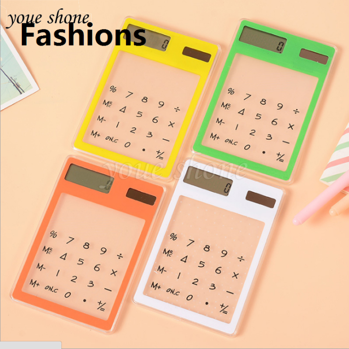 Fashions LCD Touch Screen Ultra Slim 8 Digit Transparent Solar ...