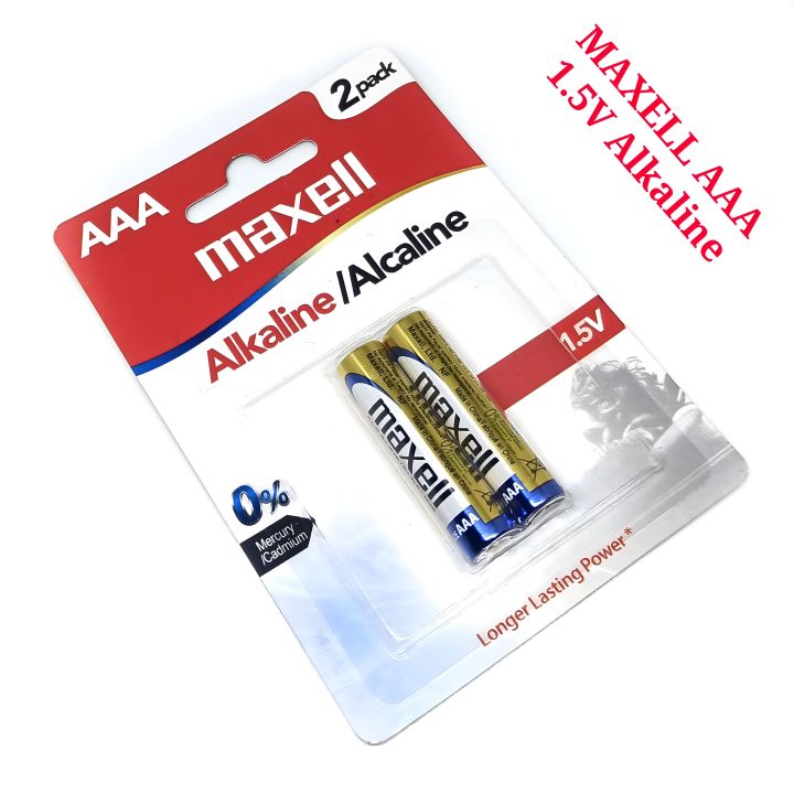 MAXELL LR03 AAA 1.5V Long Lasting Original Alkaline Battery - 2 Pcs ...