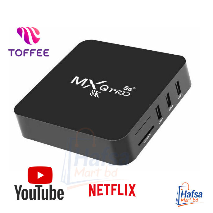 MXQ Pro 8K Android Smart TV Box - 8GB Ram/128GB Rom, Android 11.1 ...