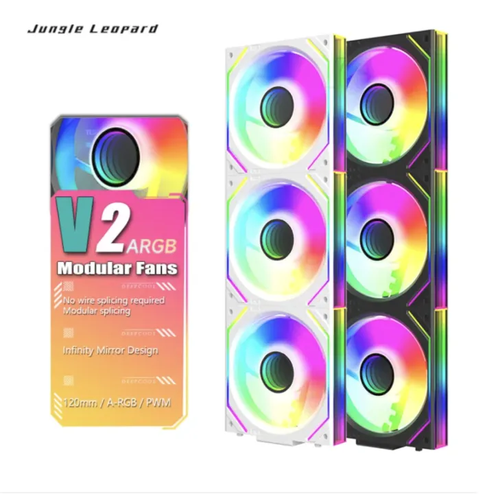 Jungle Leopard V2 3in1 Case Fan Magic Block Free Splicing 120mm PC ...