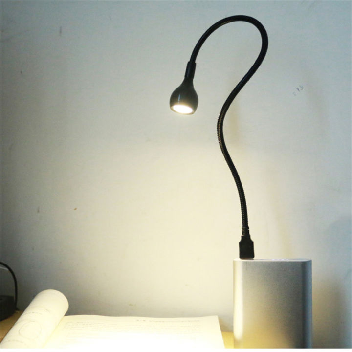 USB Powered 3W LED Book Lamp Gooseneck Portable LED Lights For Power ...