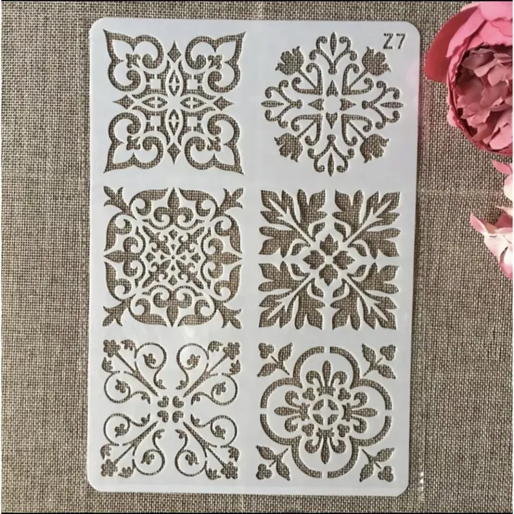 Stencil for Wall & Fashion Painting Template 10in by 8in. | Daraz.com.bd