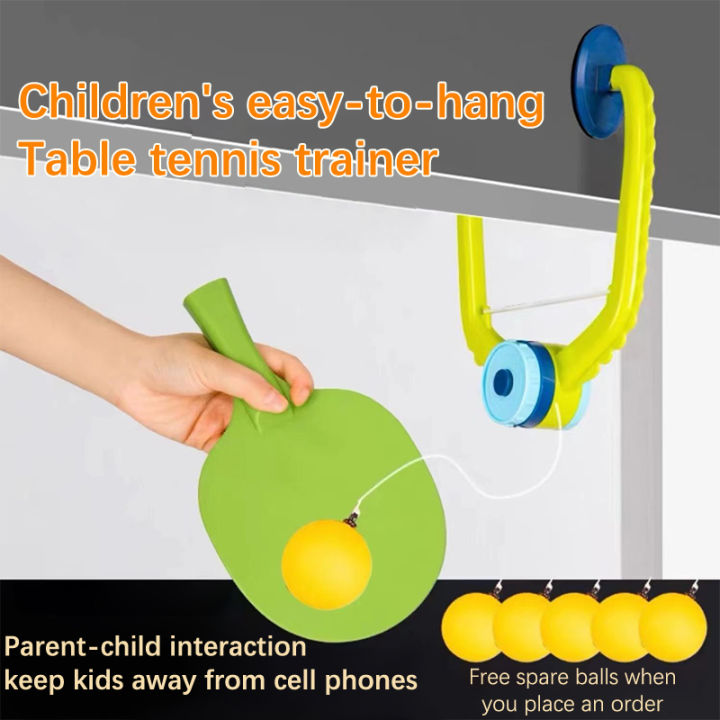 1Set Indoor Table Tennis Self-training Set Hanging PingPong Trainer Home Parent-child ...