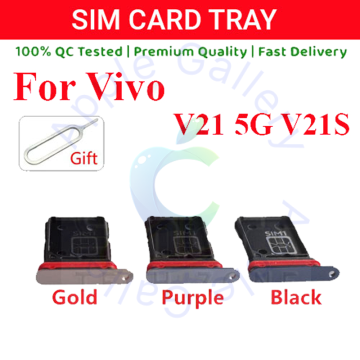 Vivo V21/V21s 5G Sim Tray Micro SD Card Slot with Sim Ejector Pin Replacement Part | Daraz.com.bd