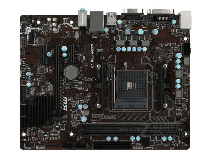 MSI A320M PRO-VD Motherboard AMD A320 Socket AM4 DDR4 32GB Micro ATX ...