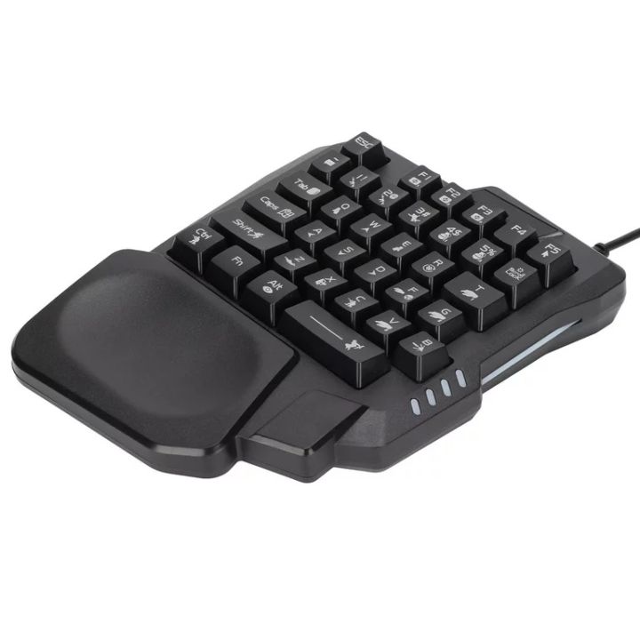 One Handed Gaming Keyboard Mini Gaming Keyboard Half Keyboard Gaming ...