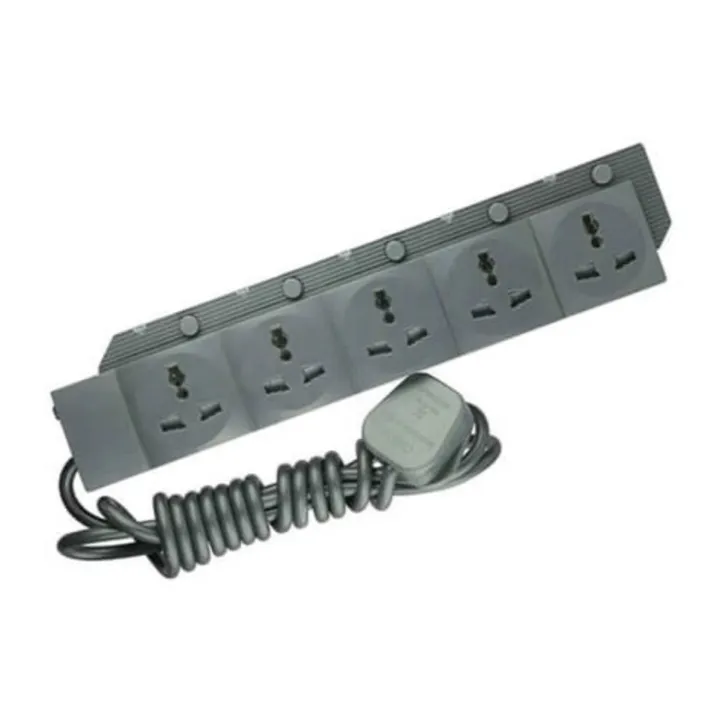 ENERGYPAC 13A 5 Point 3 Pin Multi with Earthing Extension Socket 2.25 ...