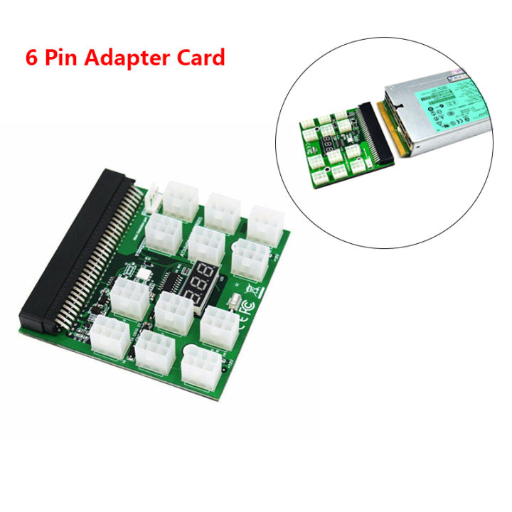 Etic PCIE 12V 64 Pin to 12x 6 Pin Supply Server Adapter Breakout Board ...