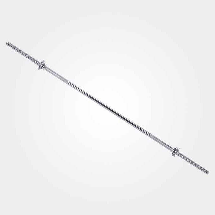 3 Feet Barbell Bar - Silver | Daraz.com.bd