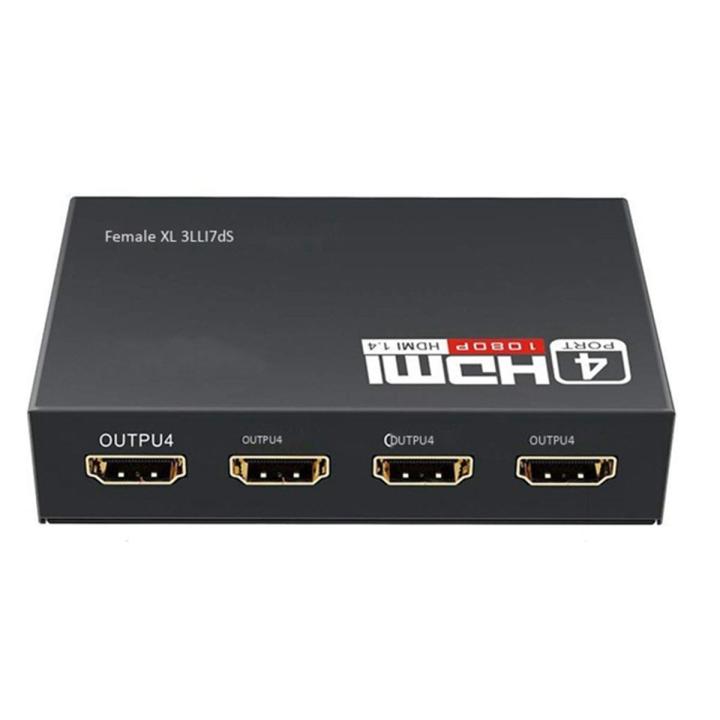 NYT -1080P 1X4 Hdmi Splitter By 1 Port To 4 Hdmi Display Duplicate ...