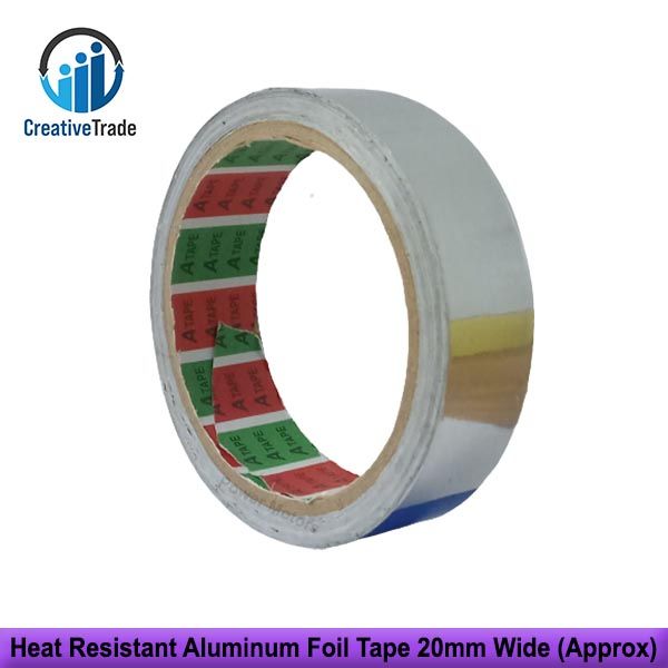 Heat Resistant Aluminum Foil Tape 20mm Wide (Approx) | Daraz.com.bd