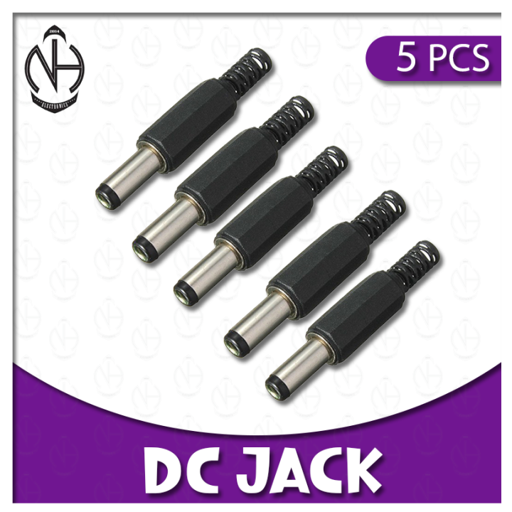 5 Pcs DC Male Jack Power Connector Plug | Daraz.com.bd