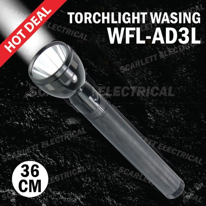 Wasing Rechargeable Torch Light Aircraft Aluminium casing with anodize ...