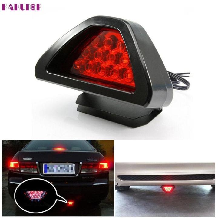 Universal Sporty F1 Style Triangle 12 Led Rear Stop Tail 3Rd Brake Light | Daraz.com.bd