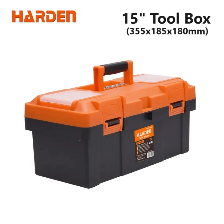 Harden 15" Professional Plastic Tools Box ( 355mm x 185mm x180mm ...